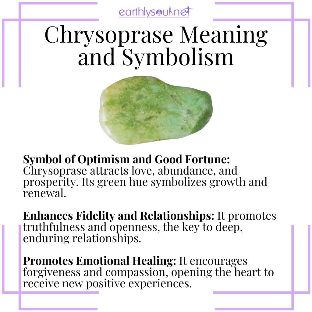 Chrysoprase Meaning: Embracing Its Joyful Essence and Heart-Healing Energy