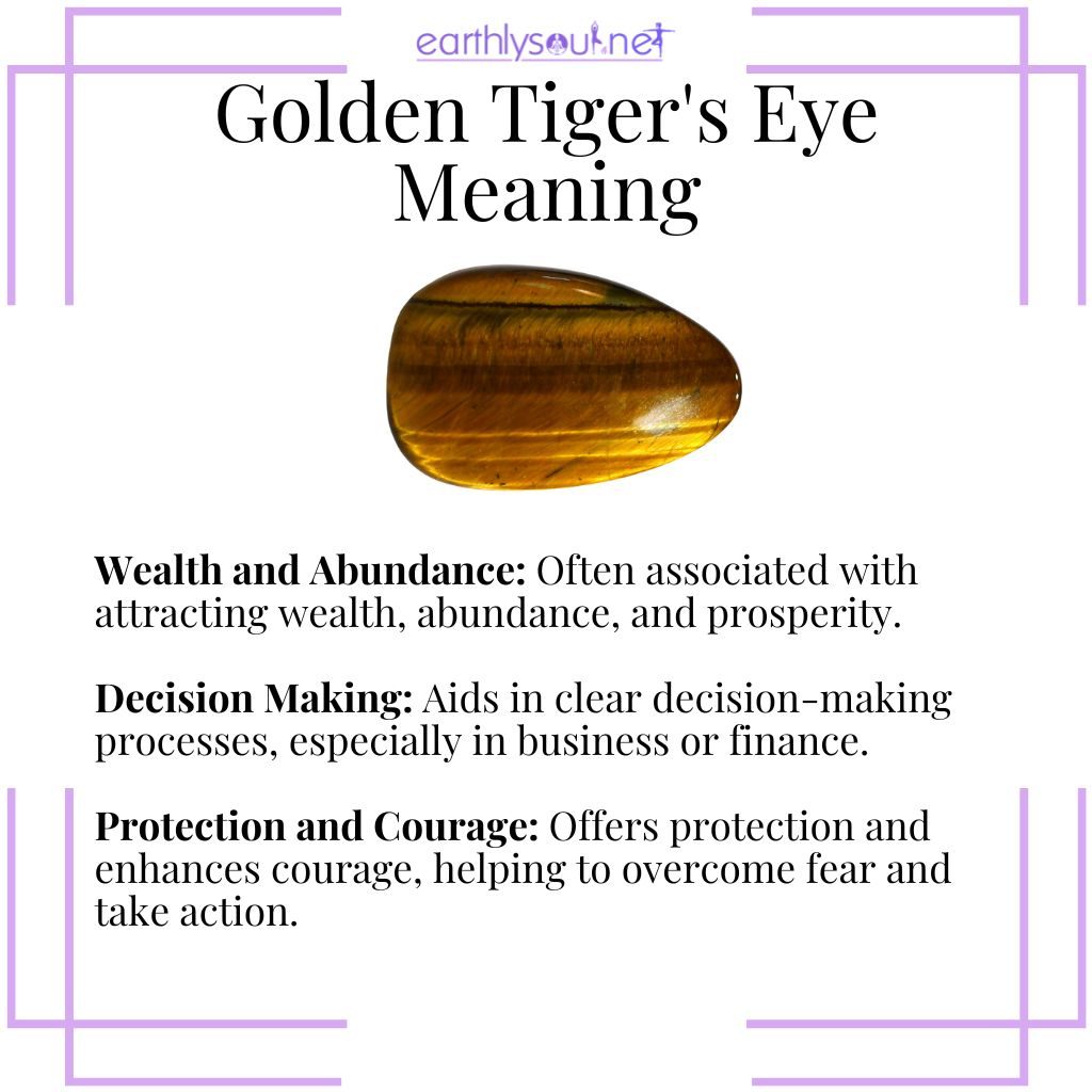 Gold tigers eye meaning store
