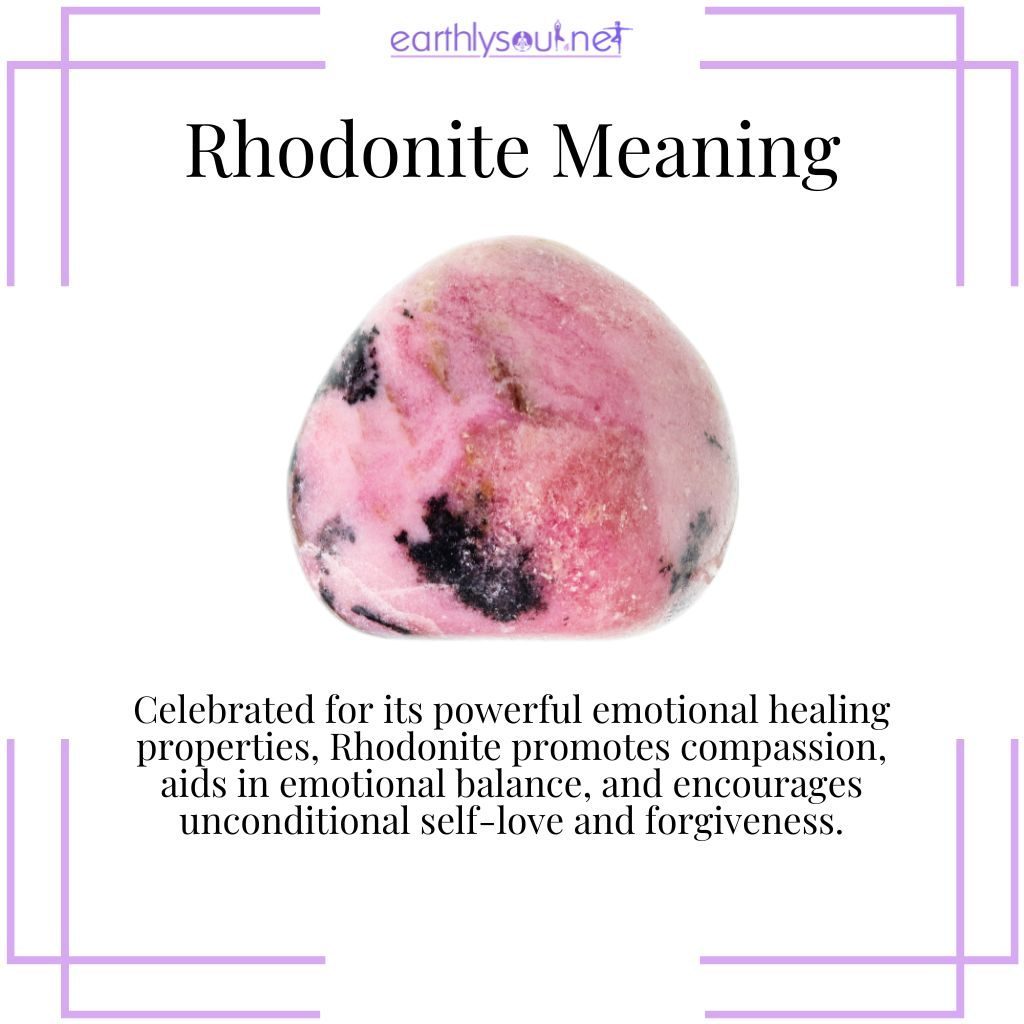 Rhodonite Meaning: Embracing Emotional Healing, Compassion, and Self-Love